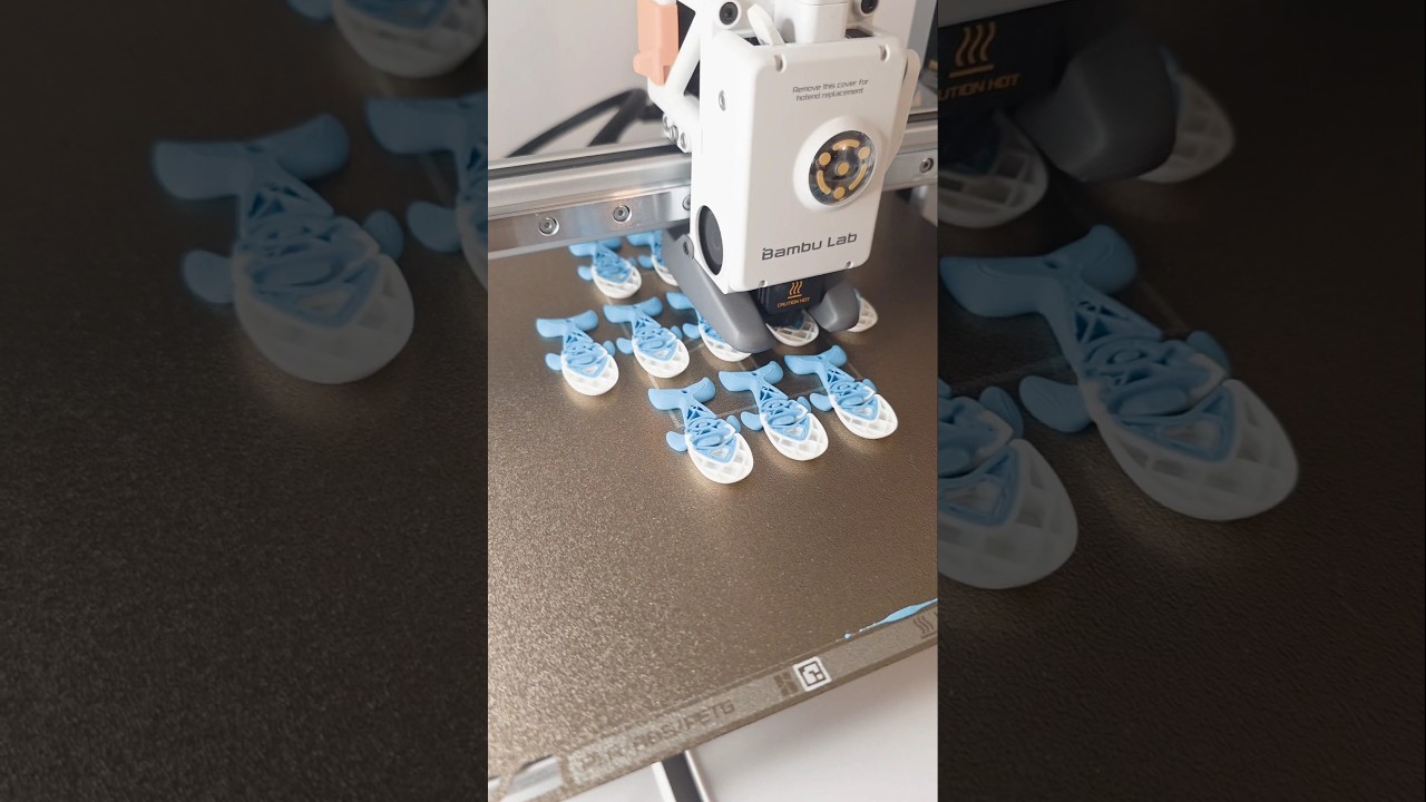 3D Printing Blue Whale Flexi Toys #3dprinting #satisfying #3dprint #shorts #flexitoy