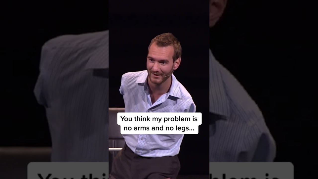 You think my problem is no arms and no legs. #nickvujicic #limblesspreacher #hope #christian