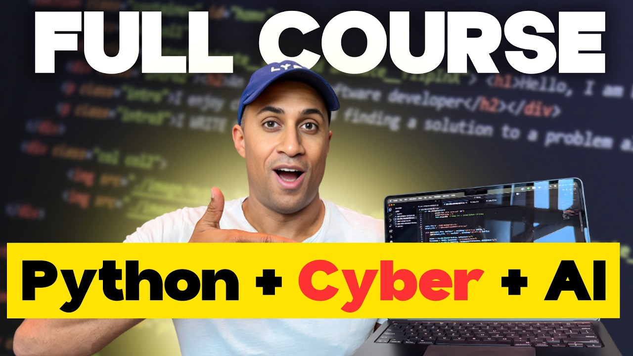 Cybersecurity, Python, & Threat Hunting w/Agentic AI (Full Course)
