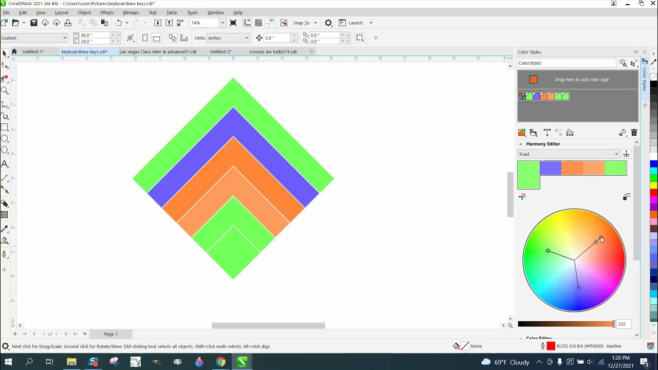 Corel Draw Tips & Tricks Color Style Docker