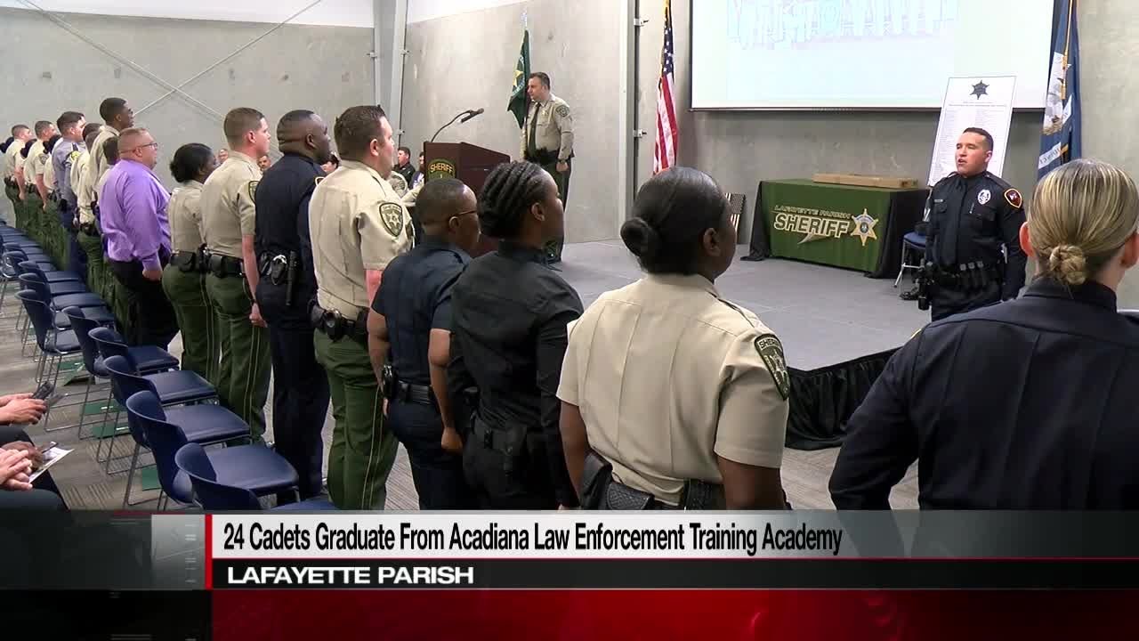 24 cadets graduate from Acadiana Law Enforcement Training Academy 04/16/2021