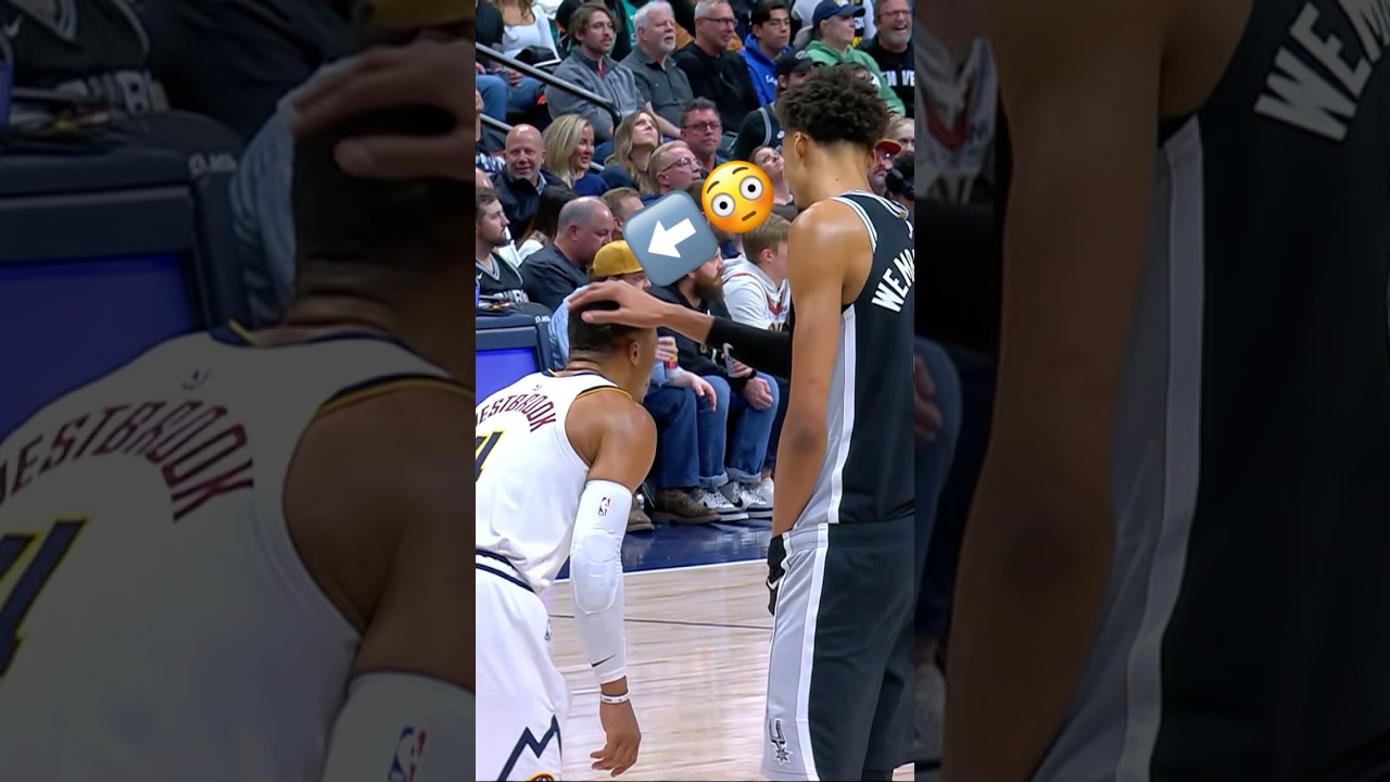 This Russ & Wemby exchange is absolutely hilarious 😂