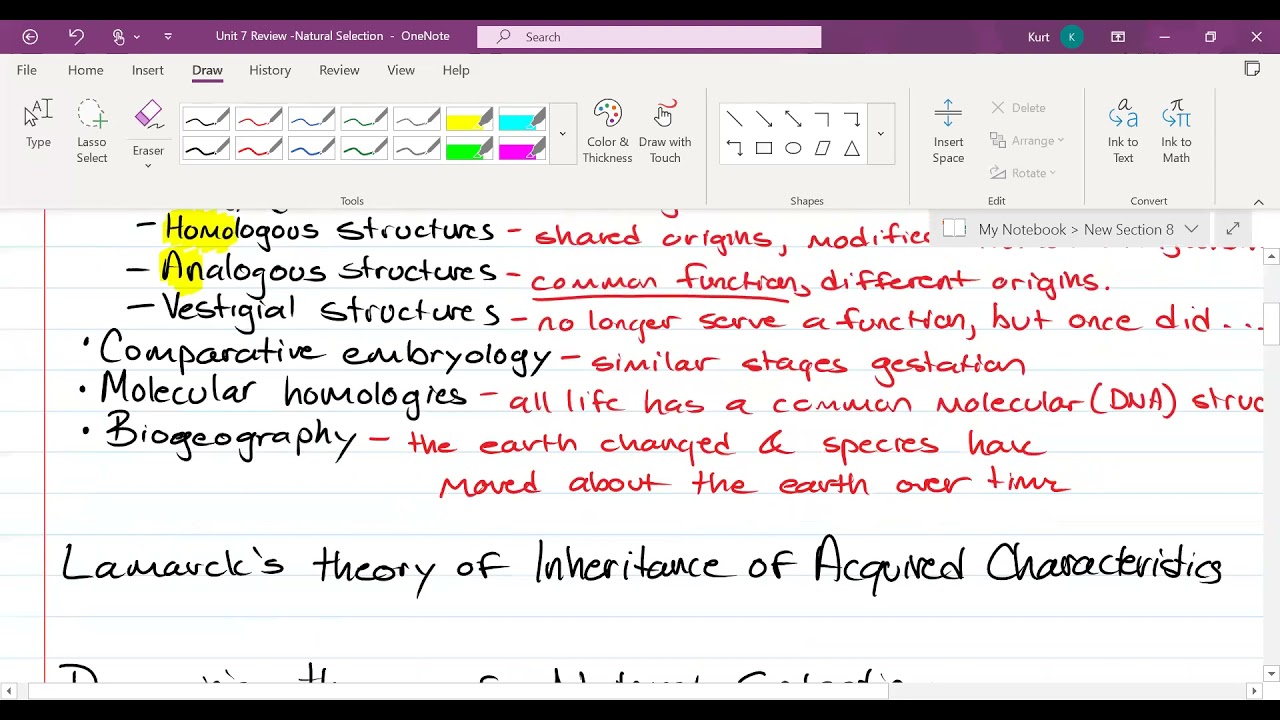AP Biology Final Review: Unit 7 - Natural Selection