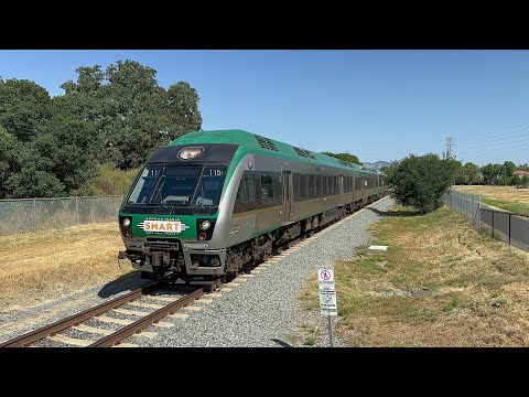 Sonoma–Marin Area Rail Transit [SMART] Trains In Novato Hamilton (7/11/24)