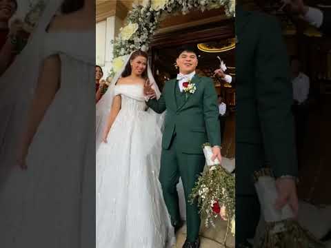 Bugoy Cariño and volleyball player EJ Laure tied the knot on Sunday, March 9, 2025