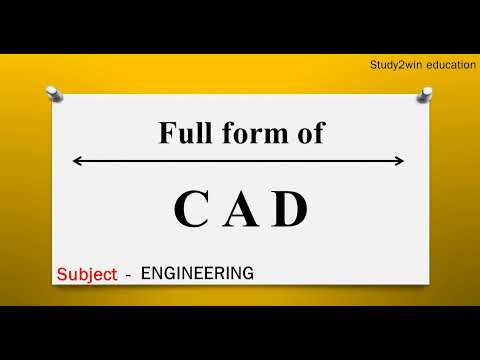 CAD ka full form | Full form of in English | Subject - ENGINEERING