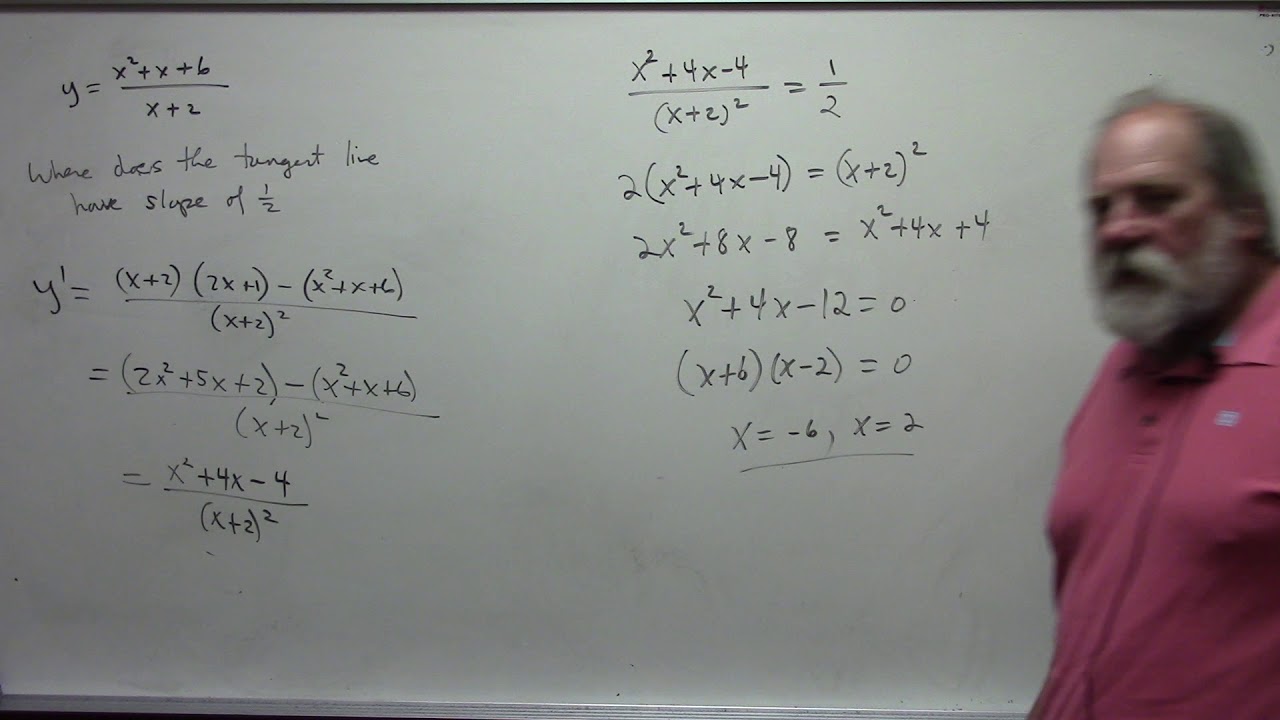 Math 131: Basic Derivative Applications