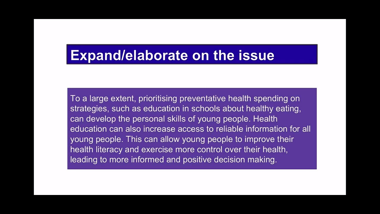 How to answer a HSC PDHPE Question