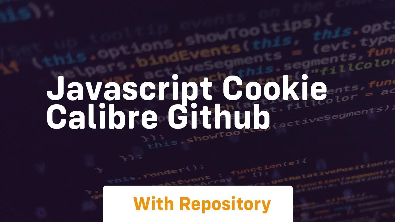 javascript cookie calibre github