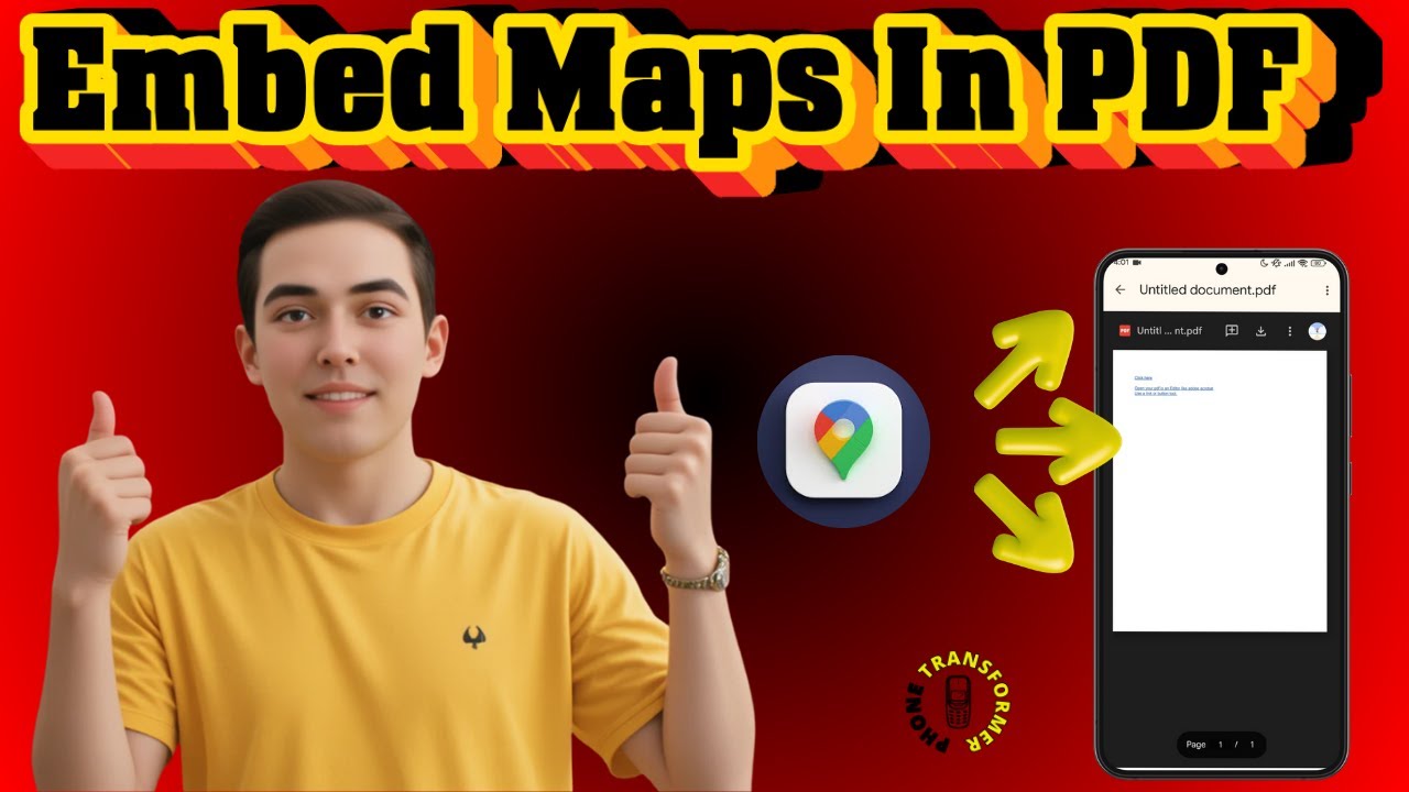 How To Embed Google Maps In A Pdf File | Interactive Location Links (2025)