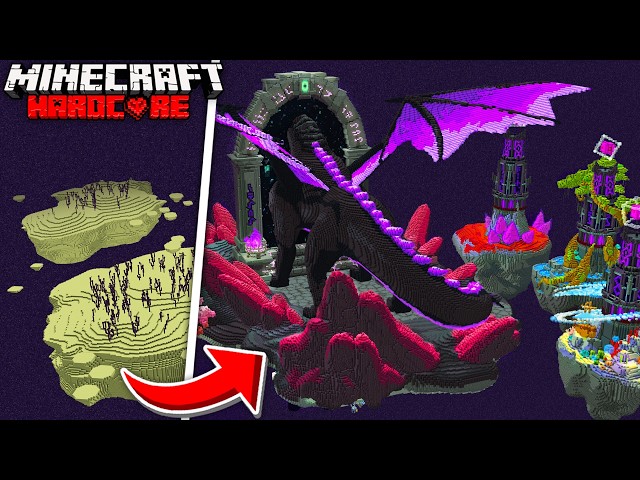 Custom End World with Dragon Organic Minecraft Map