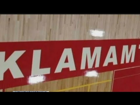 Oops: Extra 'M' added to 'Klamamth' HS gym's new logo