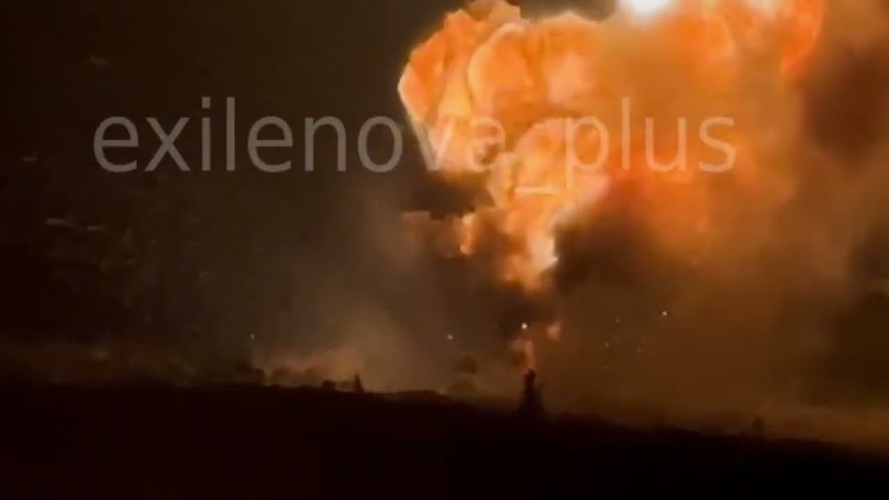 Videos show Russian ammo stockpile spectacularly destroyed in occupied ...