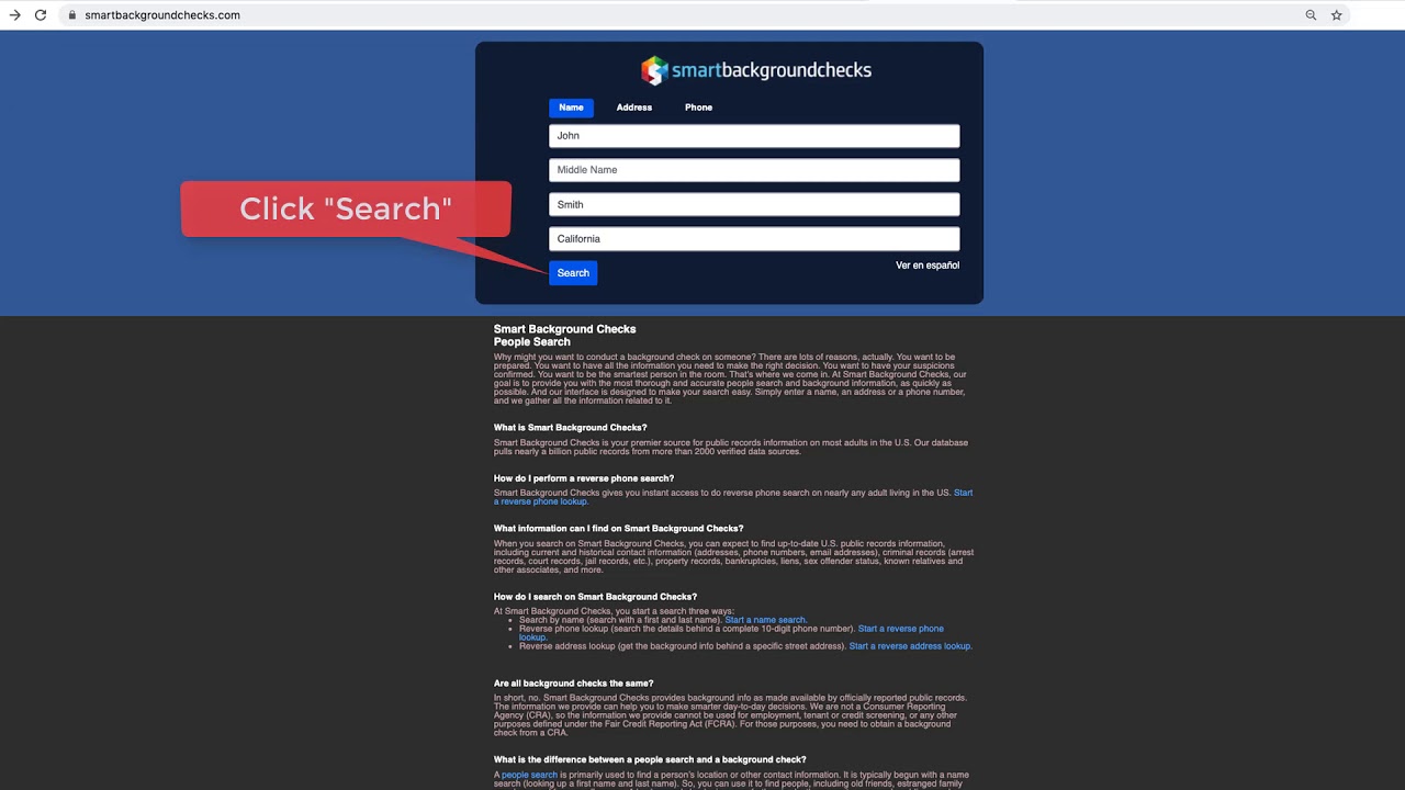 How to Remove Yourself from Smartbackgroundchecks.com