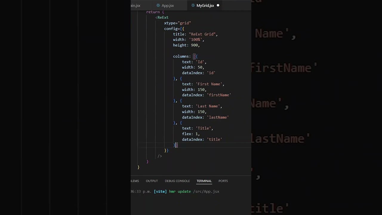 How to build a Data Intensive Grid in React using ReExt in 60 Seconds