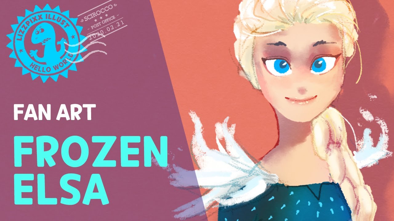frozen, Elsa drawing - Fan Art