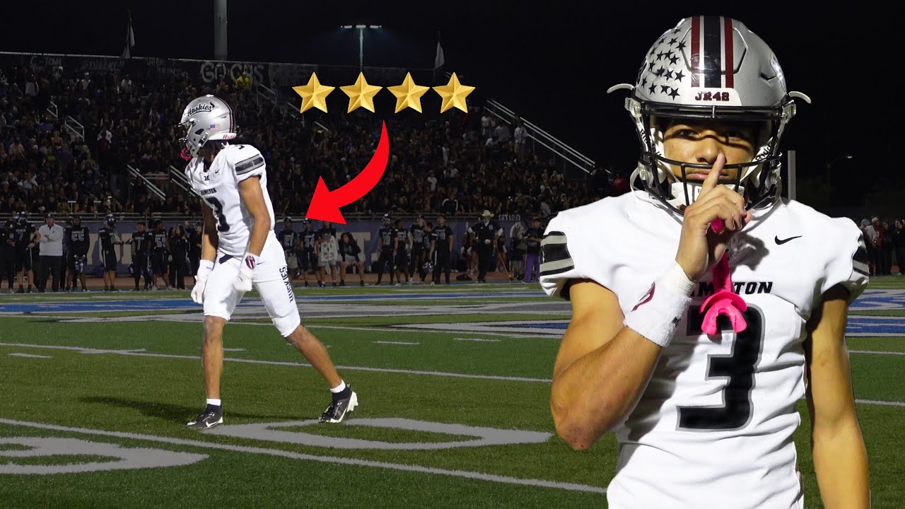 ARIZONA'S BEST RECEIVER TOOK OVER THE #1 GAME IN THE COUNTRY!😱 (Hamilton Huskies vs Chandler Wolves)