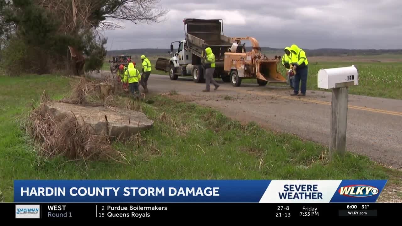 Storms bring down trees, barns in Hardin County