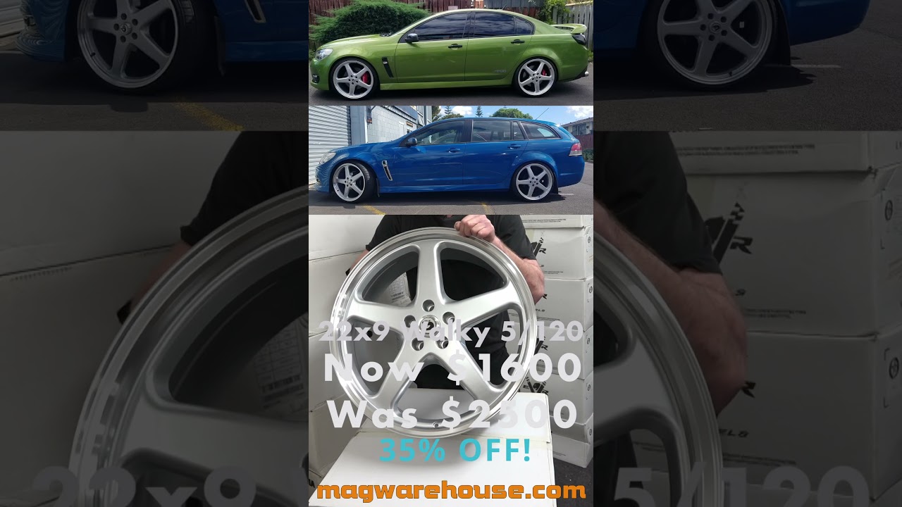 On Sale - 22x9 Walky Wheels 5/120 33p were $2500 now $1600 thats 35% off! magwarehouse.com