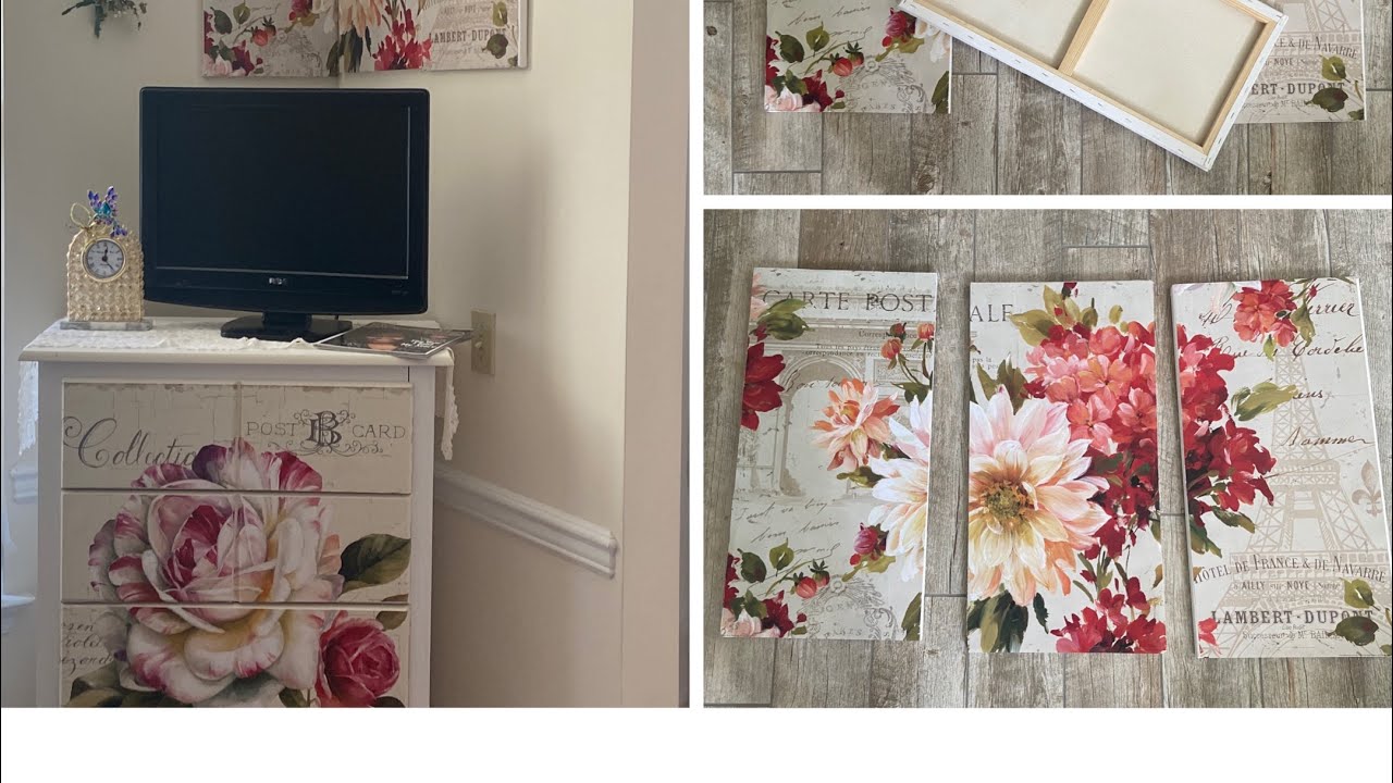 Easy 1-2-3 modpodge poster to canvas for unique home decor