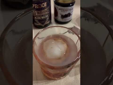 Old fashioned with Proof Black Walnut Old Fashioned mix with Basil Hayden Kentucky Bourbon