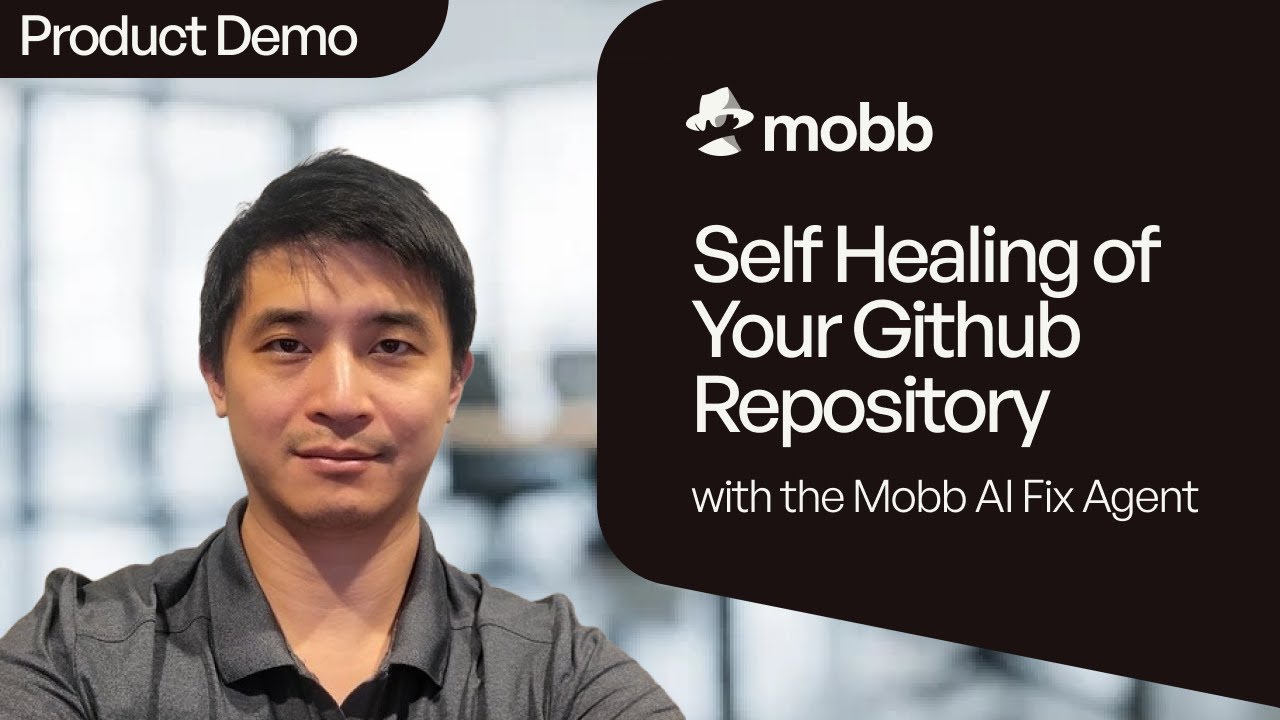 Self healing of your GitHub Repository by using the Mobb AI Fix Agent
