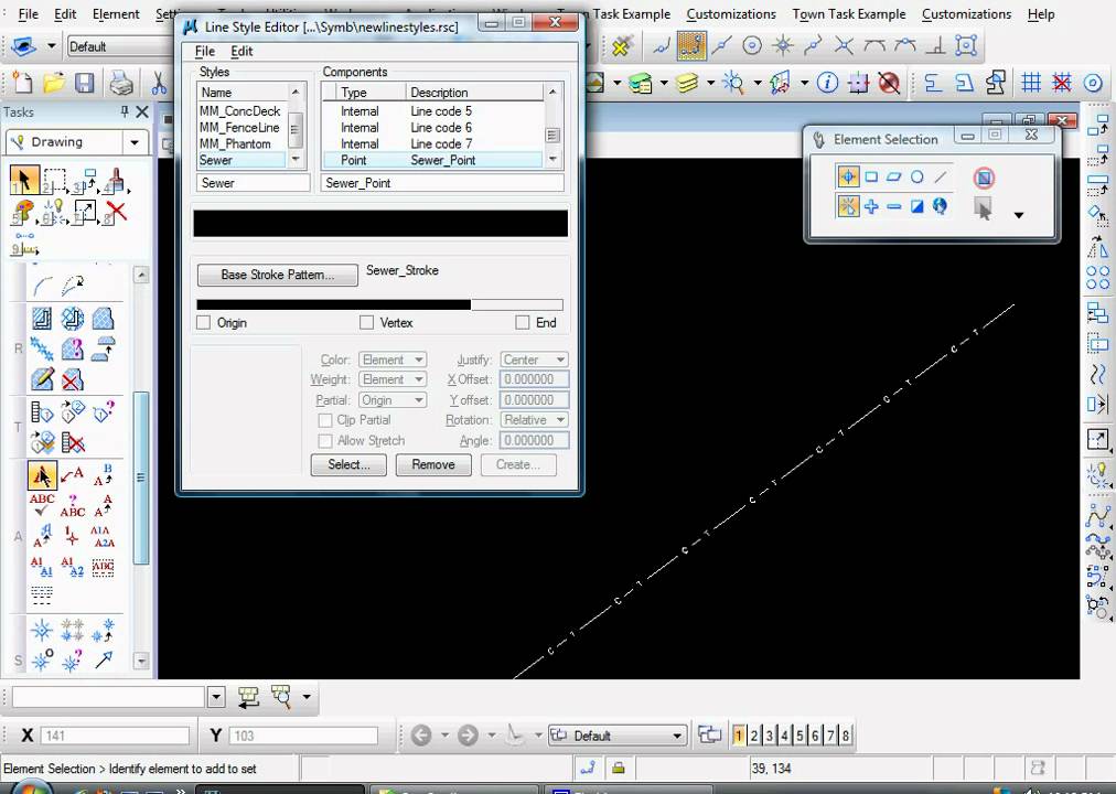 Bentley Microstation V8i - How to create a Custom Linestyle in Microstation