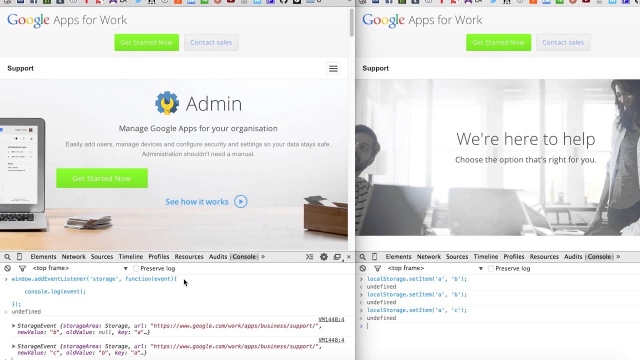 JavaScript: Cross-window communication in the front-end