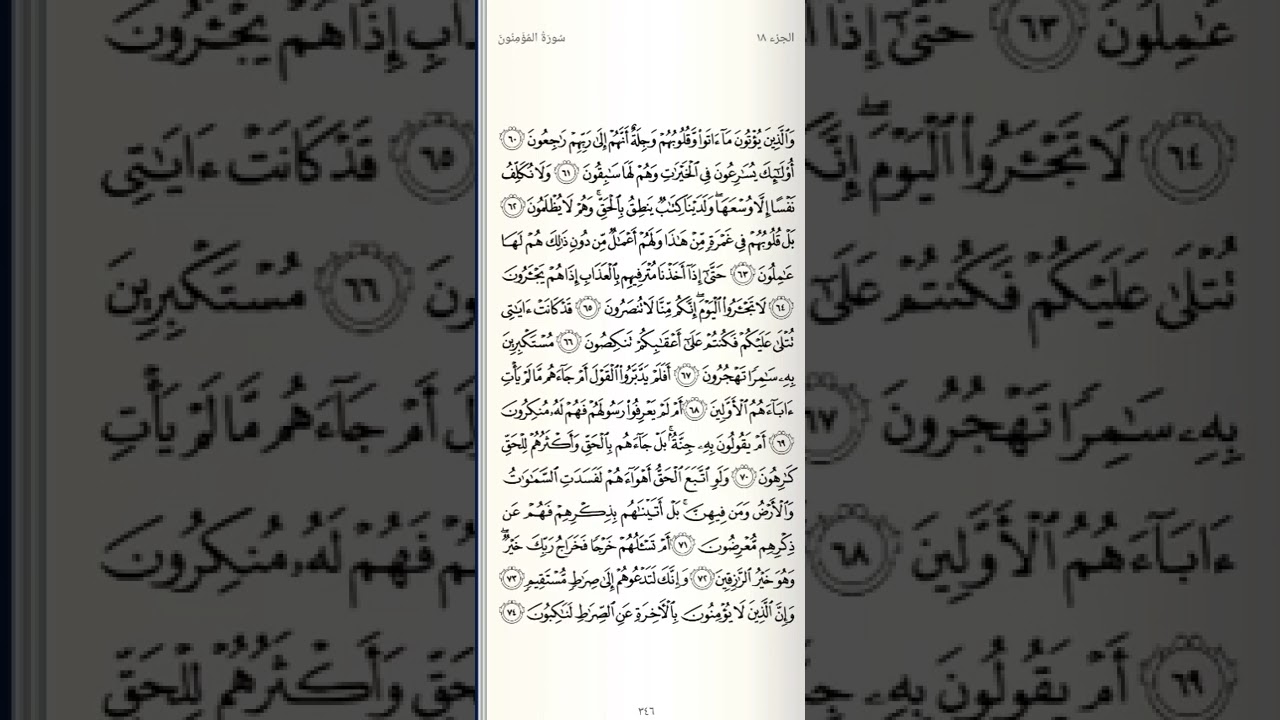 Jamak Qiraat 7 Surah Al Mukminun ayat 60 74