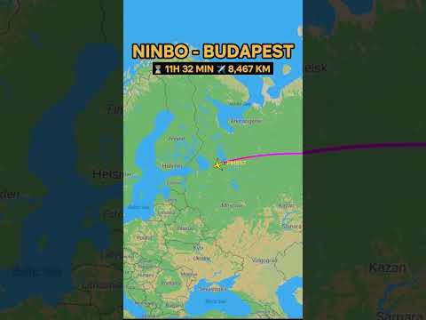 Shanghai Airlines Flight FM897 from Ninbo (NGB) to Budapest (BUD) #flight