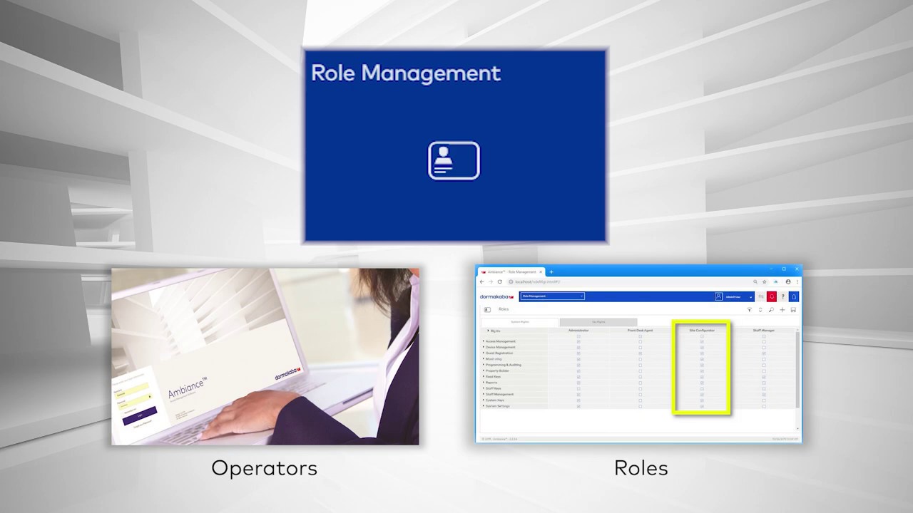 Ambiance: Access Management Software training - Role Management