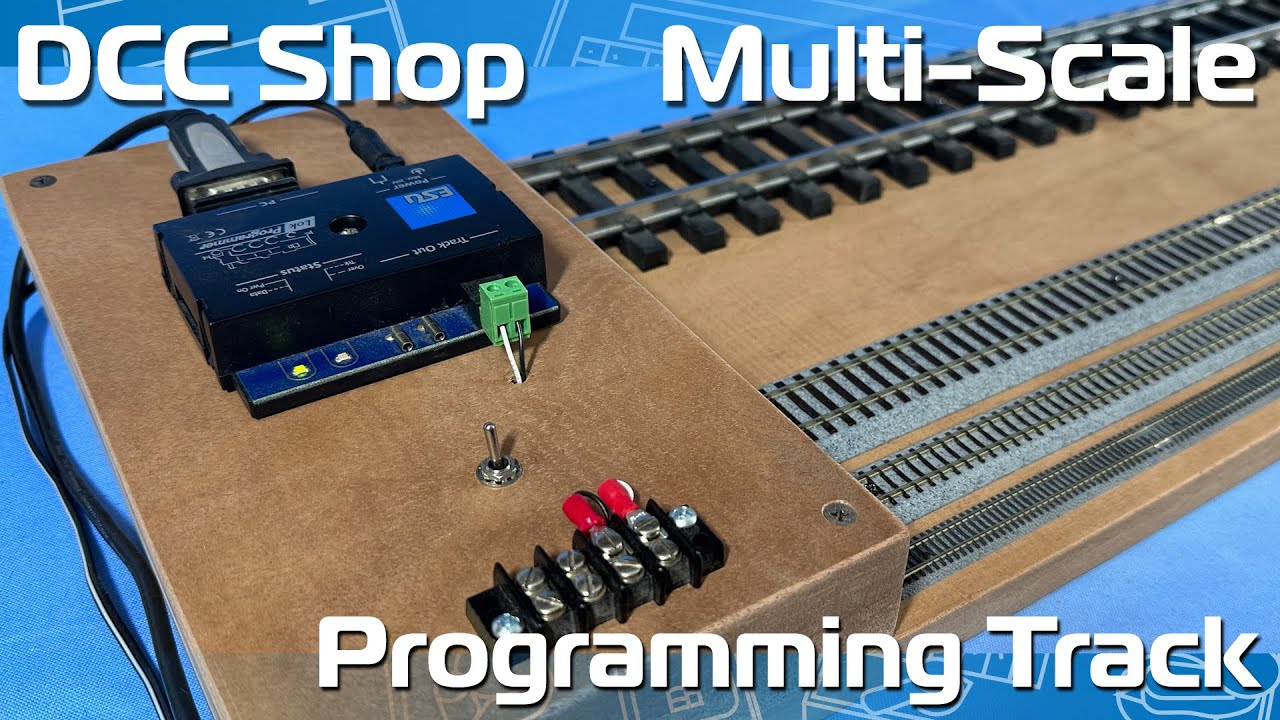 DCC Shop Multi-Gauge, Multi-Scale Programming Track - Portable Too!