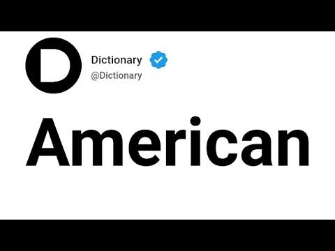 American Meaning In English