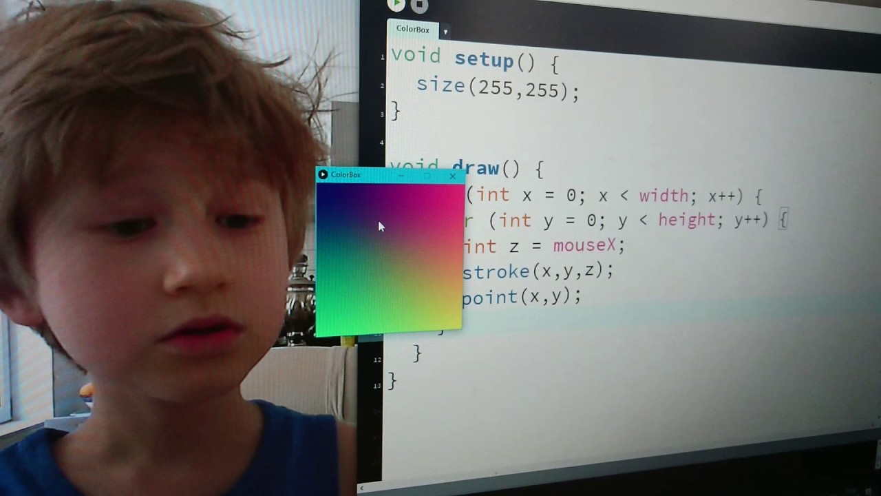 Color Box in Processing