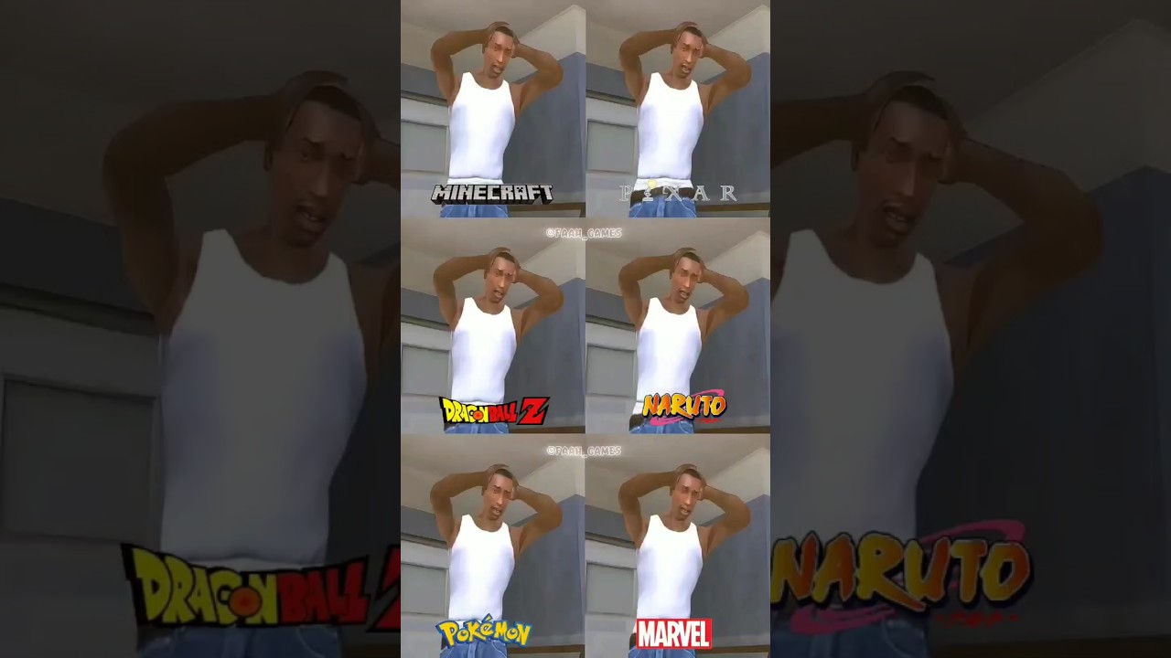 🔥CJ IN DIFFERENT VERSIONS... #gta #cj #gtasanandreas