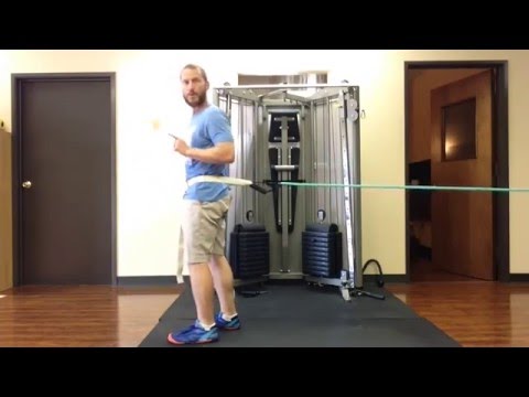 Running in Place Exercise with Posterior Elastic Band Pull | N 2 Action