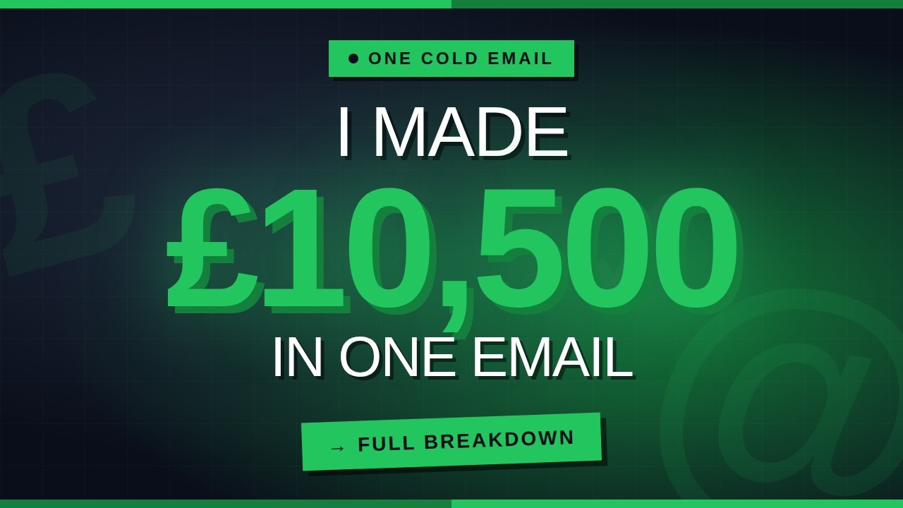 How I Closed a £10,500 Placement With ONE Cold Email