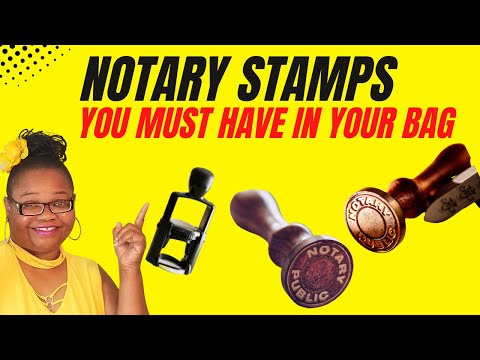 What's in my Notary Bag? Notary Stamps you must have. General Notary