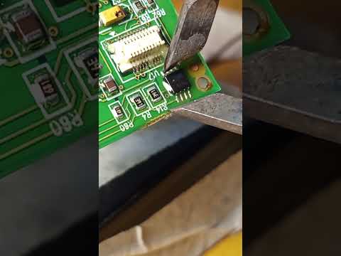 how to smooth desolder ic smd 8 pins