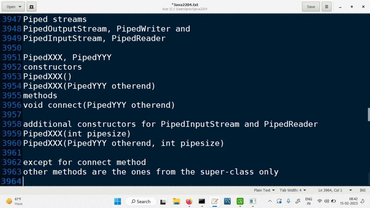 Piped io streams in Java