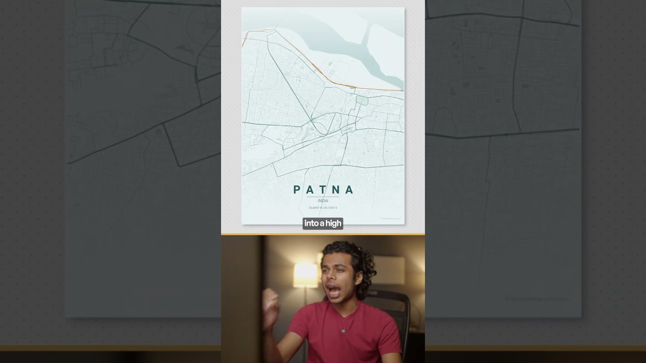 This free Tool turns any City into a High-Resolution Map Poster!!