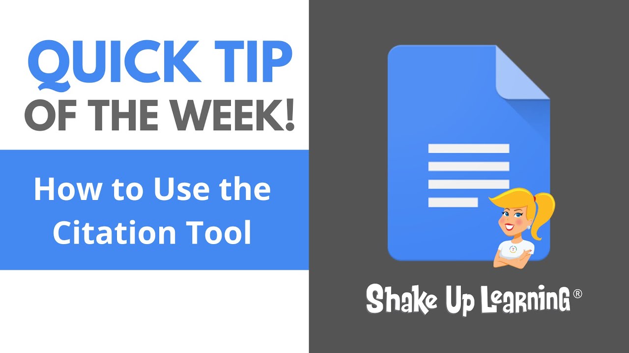 Google Docs Quick Tip: How to Use the Citation Tool