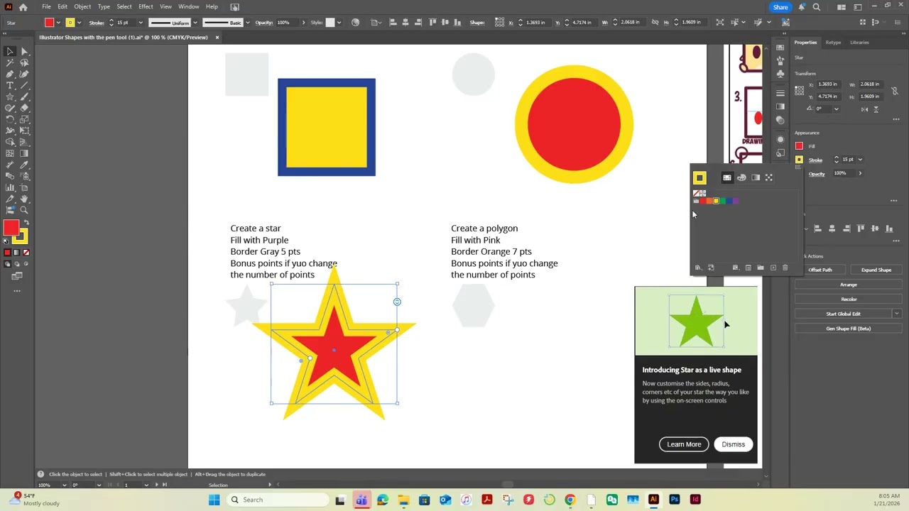 Mastering Adobe Illustrator Shape Tools for Classroom Projects