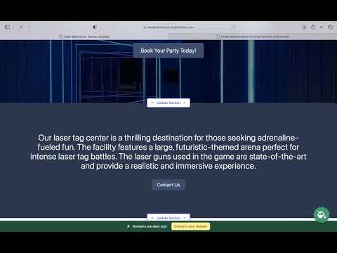 How to Build Simple Laser Tag Center Website - NO CODING!