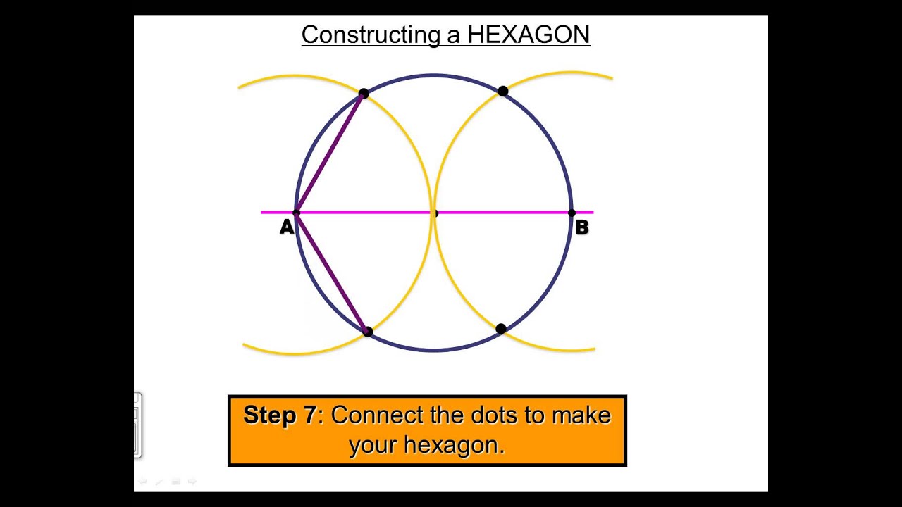 Geometric Constructions based on a Hexagon