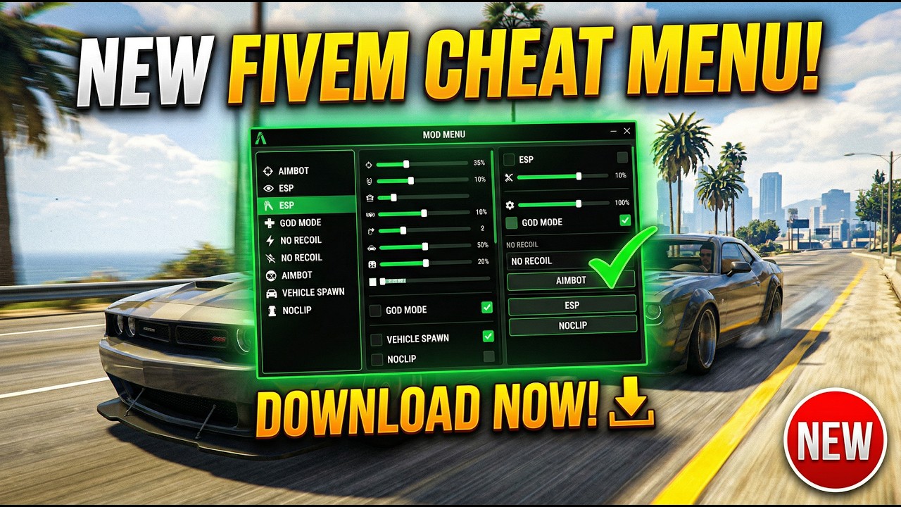 FIVEM - FREE CHEA「UNDETECTED」New Legal Cheat Menu | 2026