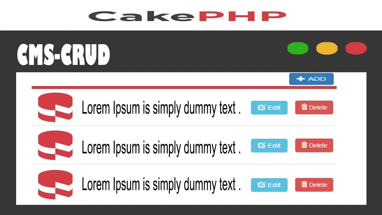 CakePHP 3.x CMS CRUD demo
