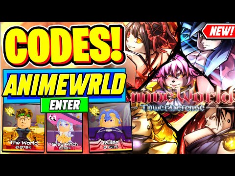 ⚠️New⚠️ ALL WORKING CODES For Anime World Tower Defense 2024 - Roblox Anime World Tower Defense Code