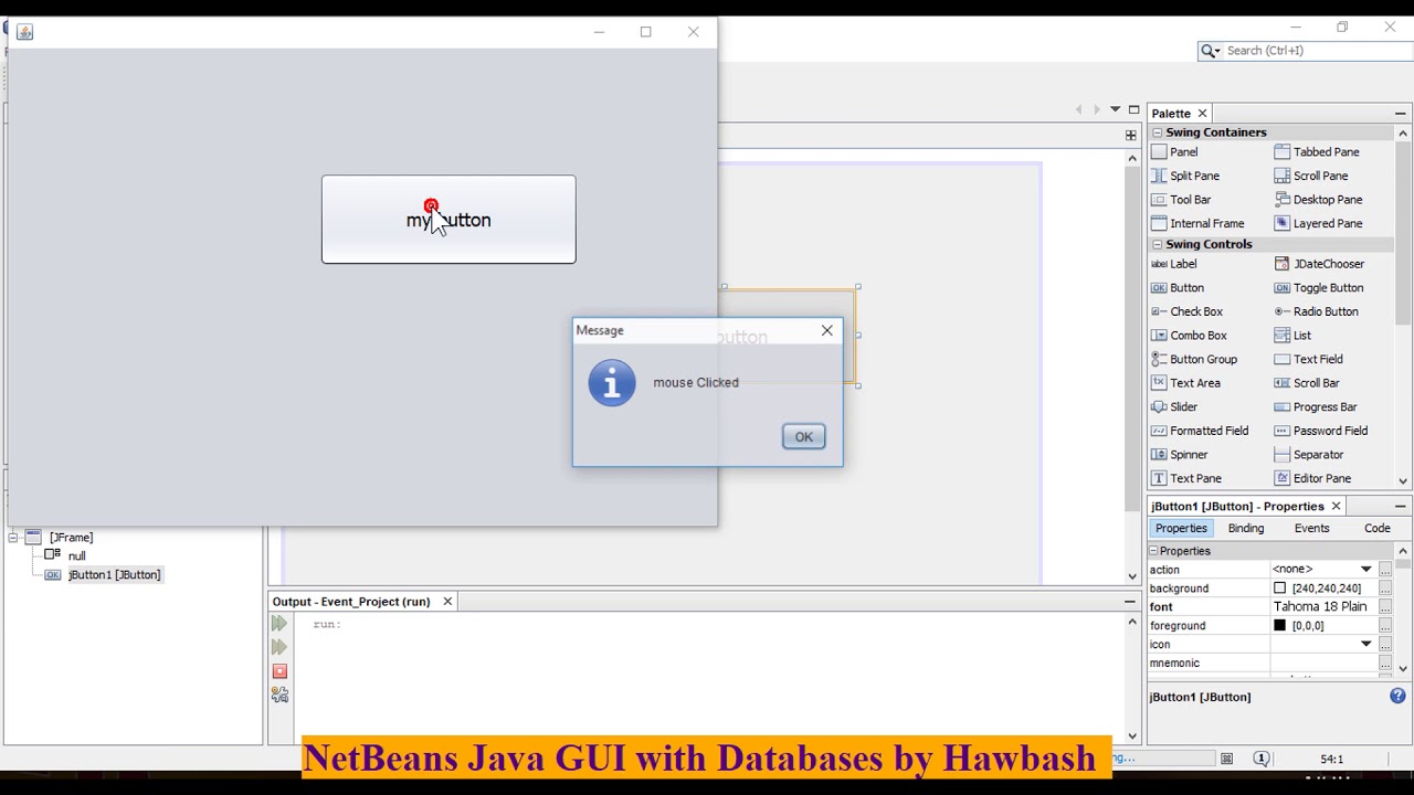 #14 Java GUI: Using Mouse Event in java