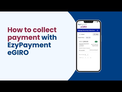 How to Collect Payment With EzyPayment eGIRO